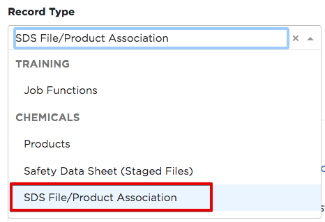 Import Safety Data Sheets and Product Associations via the Import ...